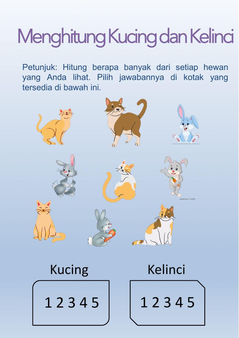 LKPD Menghitung dan Menghubungkan worksheet | Live Worksheets