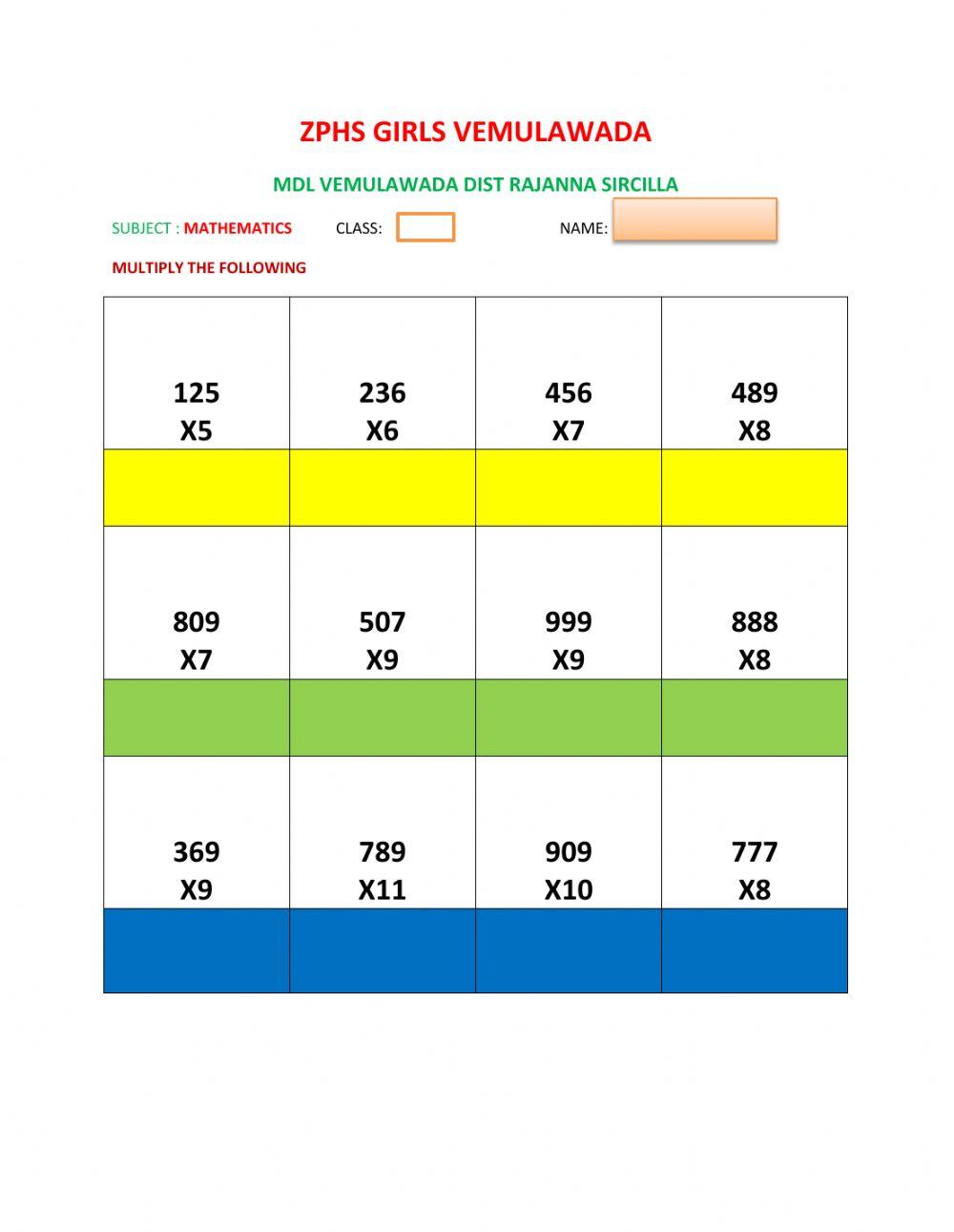447705 | Mathematics | sanath simha | LiveWorksheets