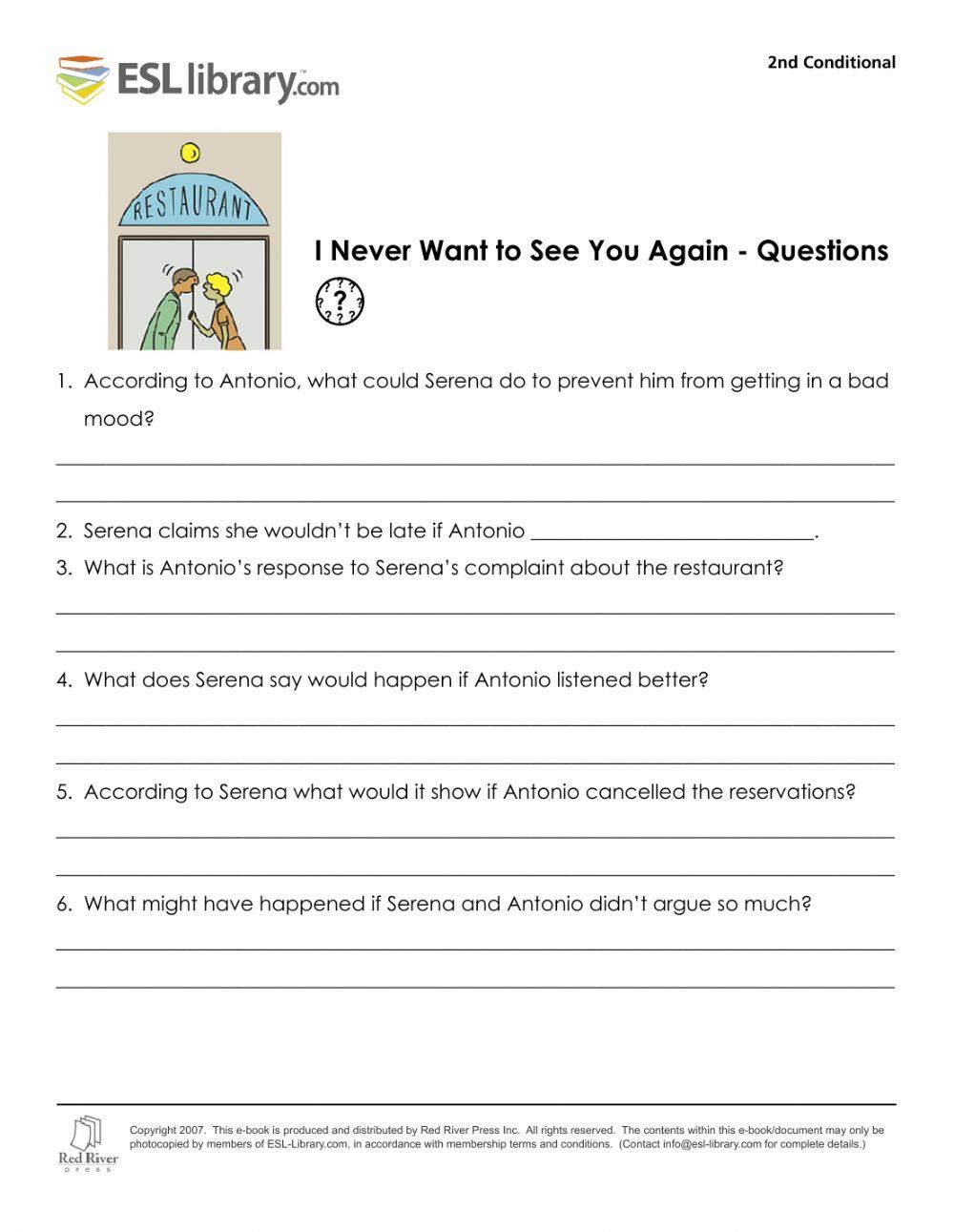 Second conditional stories online exercise for | Live Worksheets