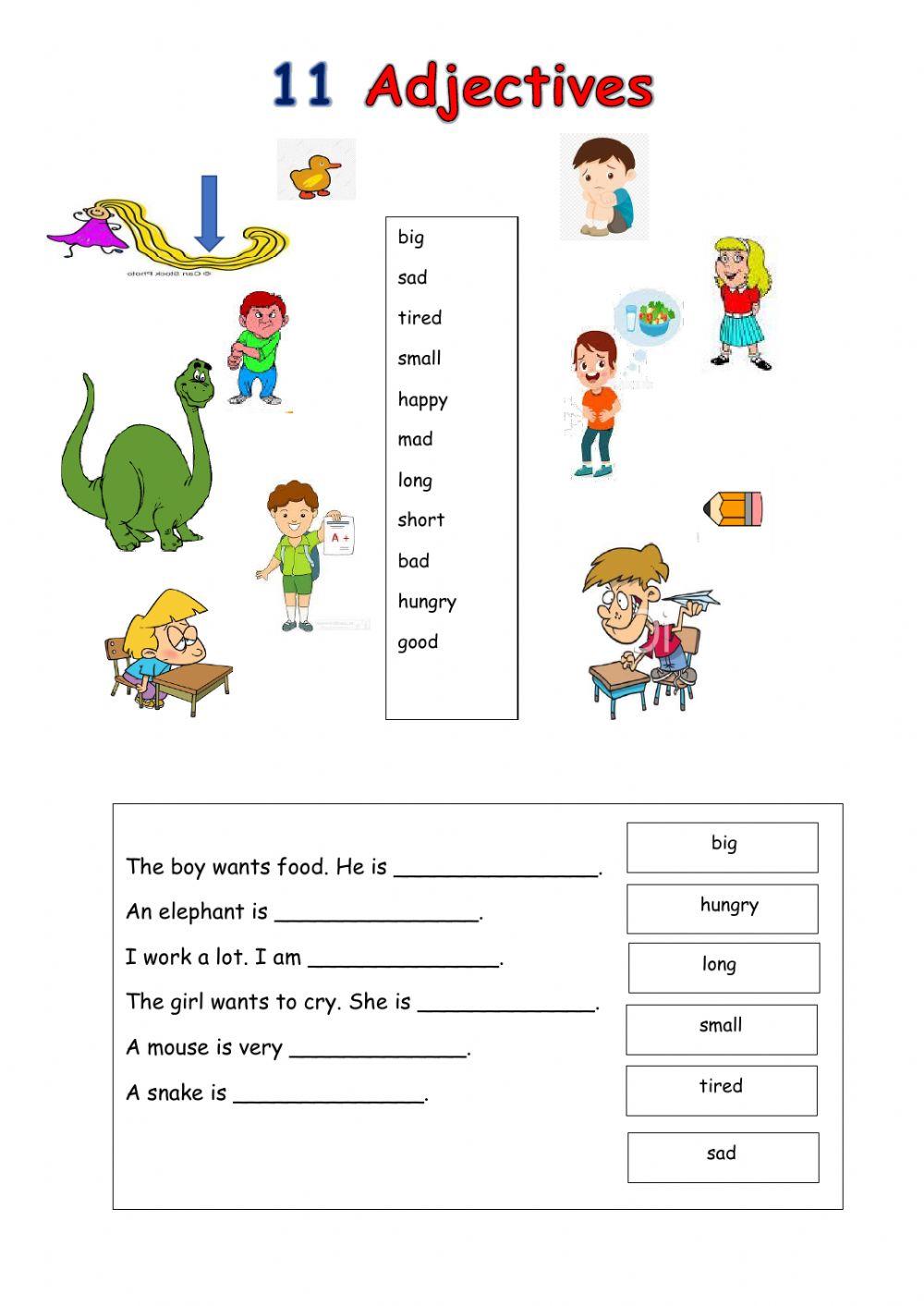 448399 | 11 adjectives | ronit85 | LiveWorksheets
