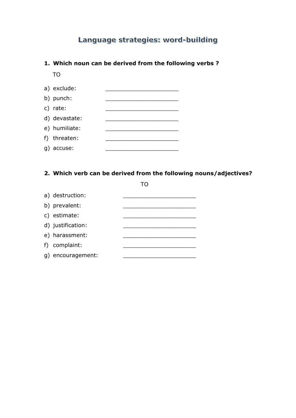 Word building 448558 | Kristina Van Keer | Live