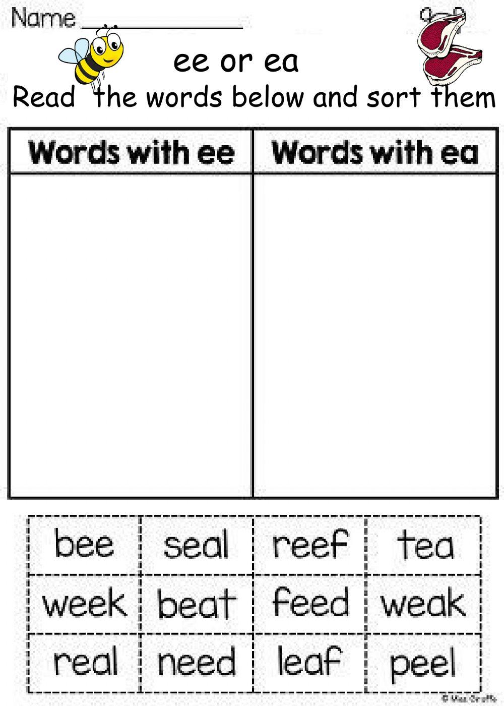 448606 Ee Or Ea Sorting Ms Patrice LiveWorksheets 448606-ee-or-ea-sorting-ms-patrice-liveworksheets