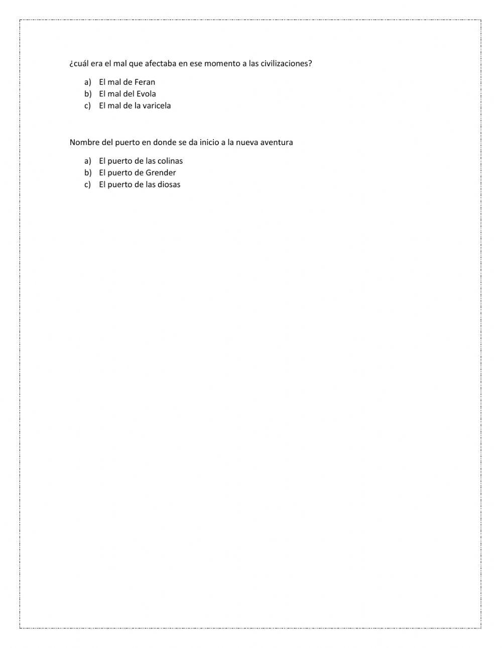 4365021 | FICHA DE COMPRENSIÓN LECTORA GRADO CUARTO