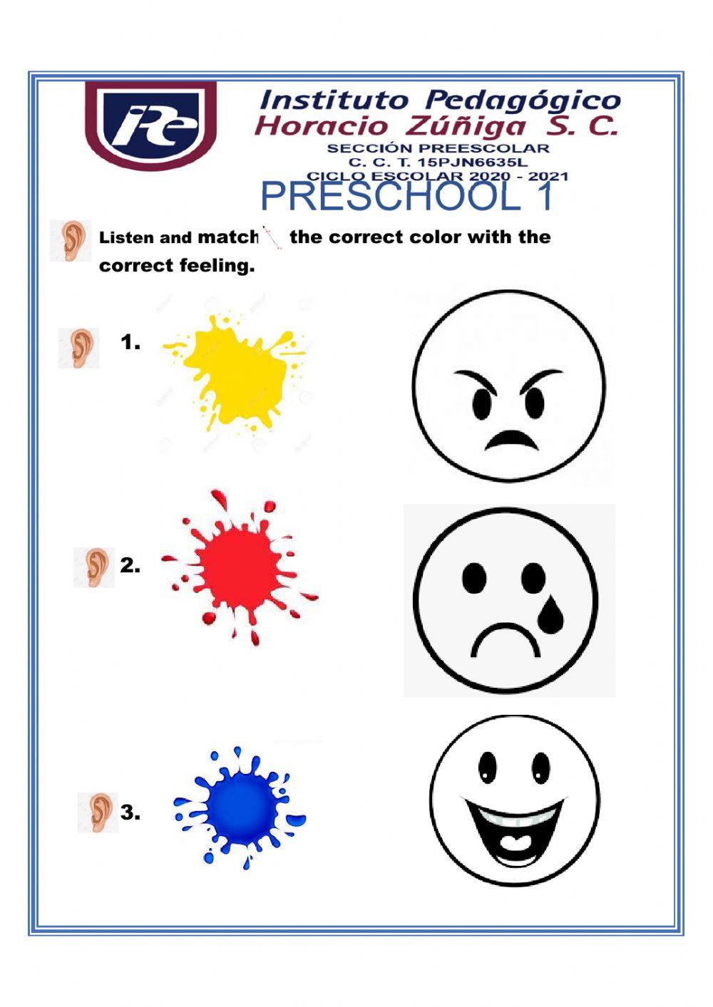 P1 - MATCH - OK - FEELINGS EVALUATION 6175542 | Teacher