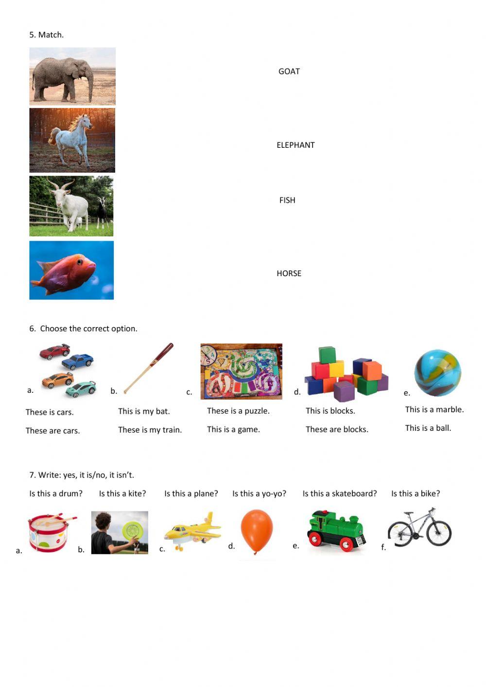 Toys online exercise for Grade 2 | Live Worksheets