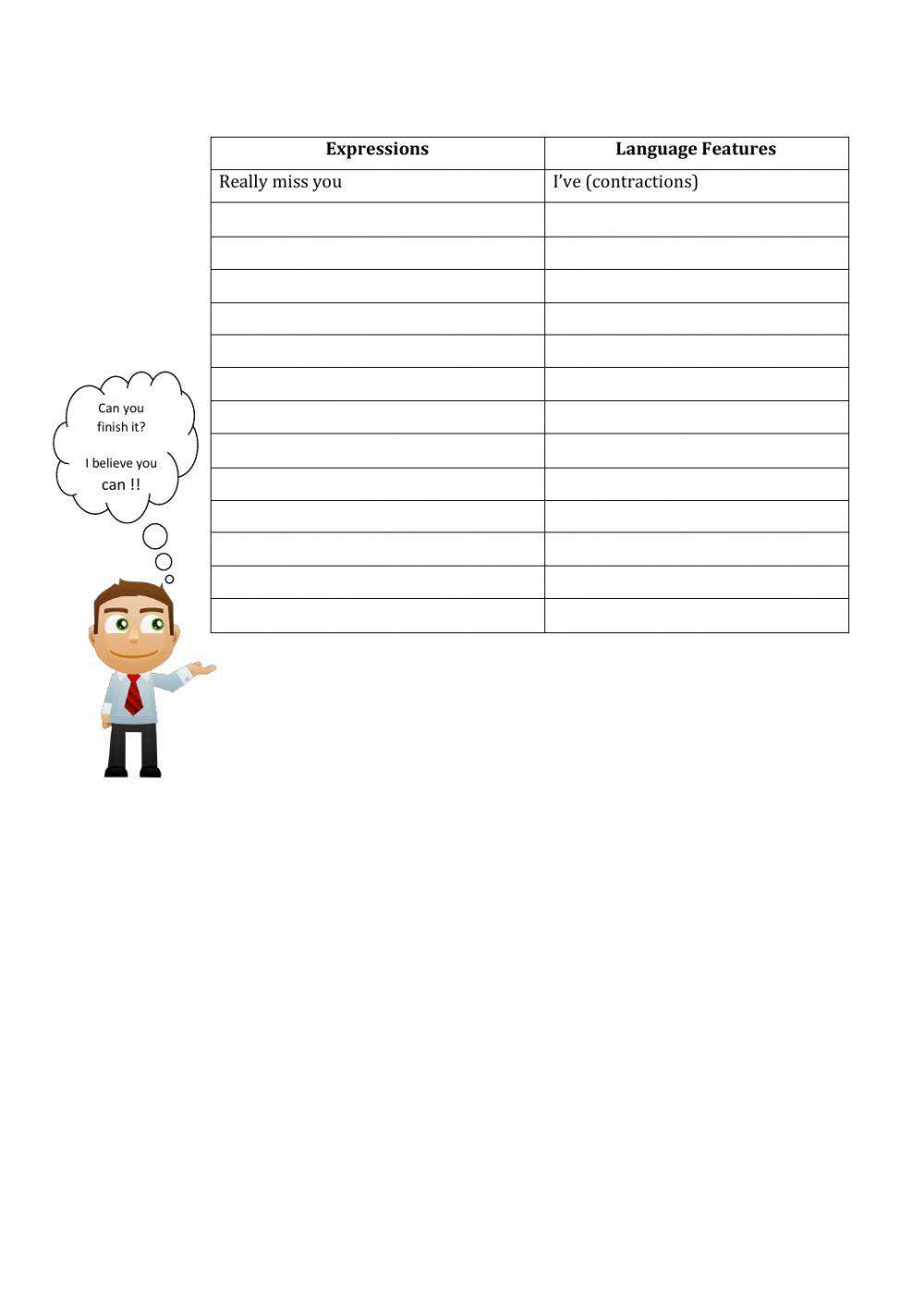 Student's Worksheet worksheet | Live Worksheets