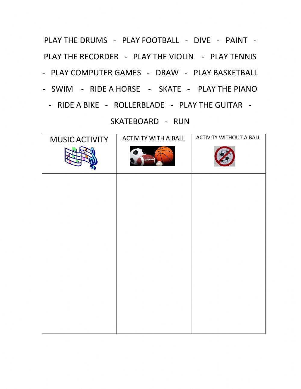 Let's play interactive worksheet for elementary | Live Worksheets