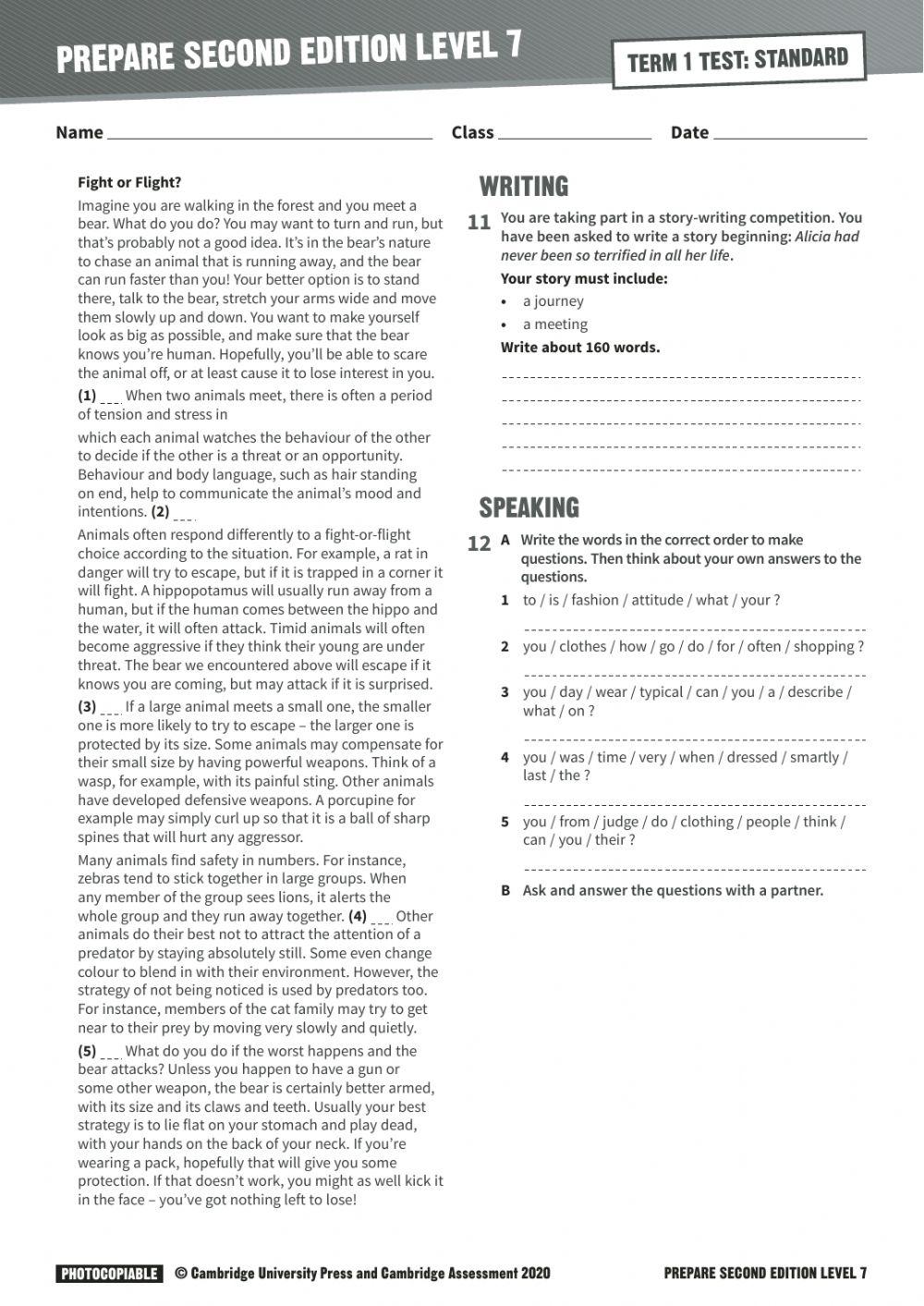 p7 t1 online exercise for | Live Worksheets