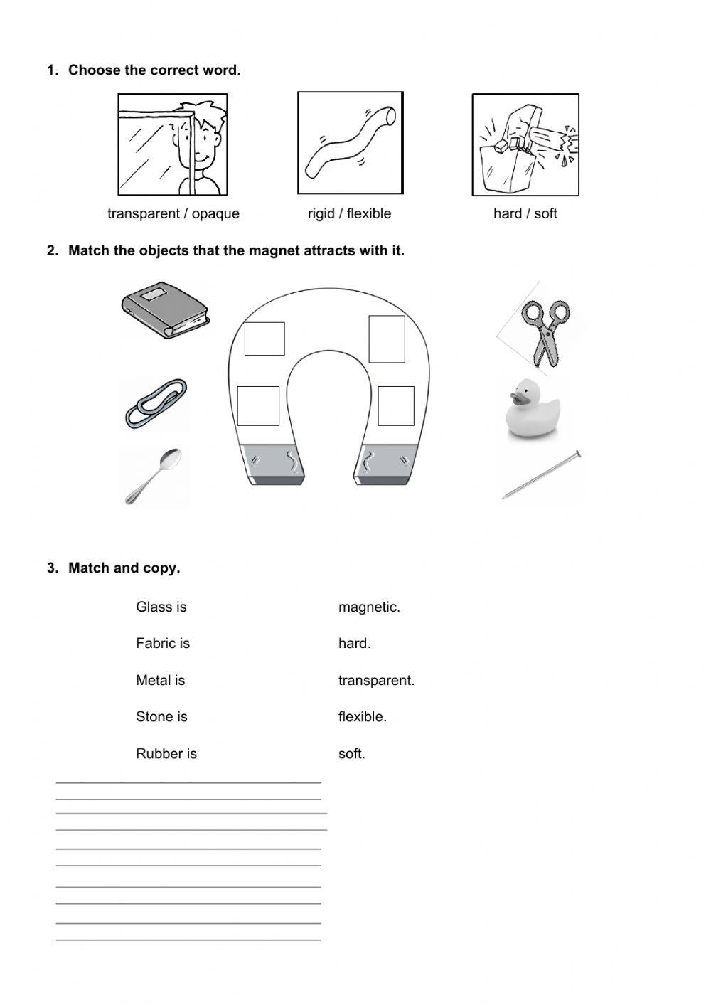 Matter and mate… | Free Interactive Worksheets | 452114