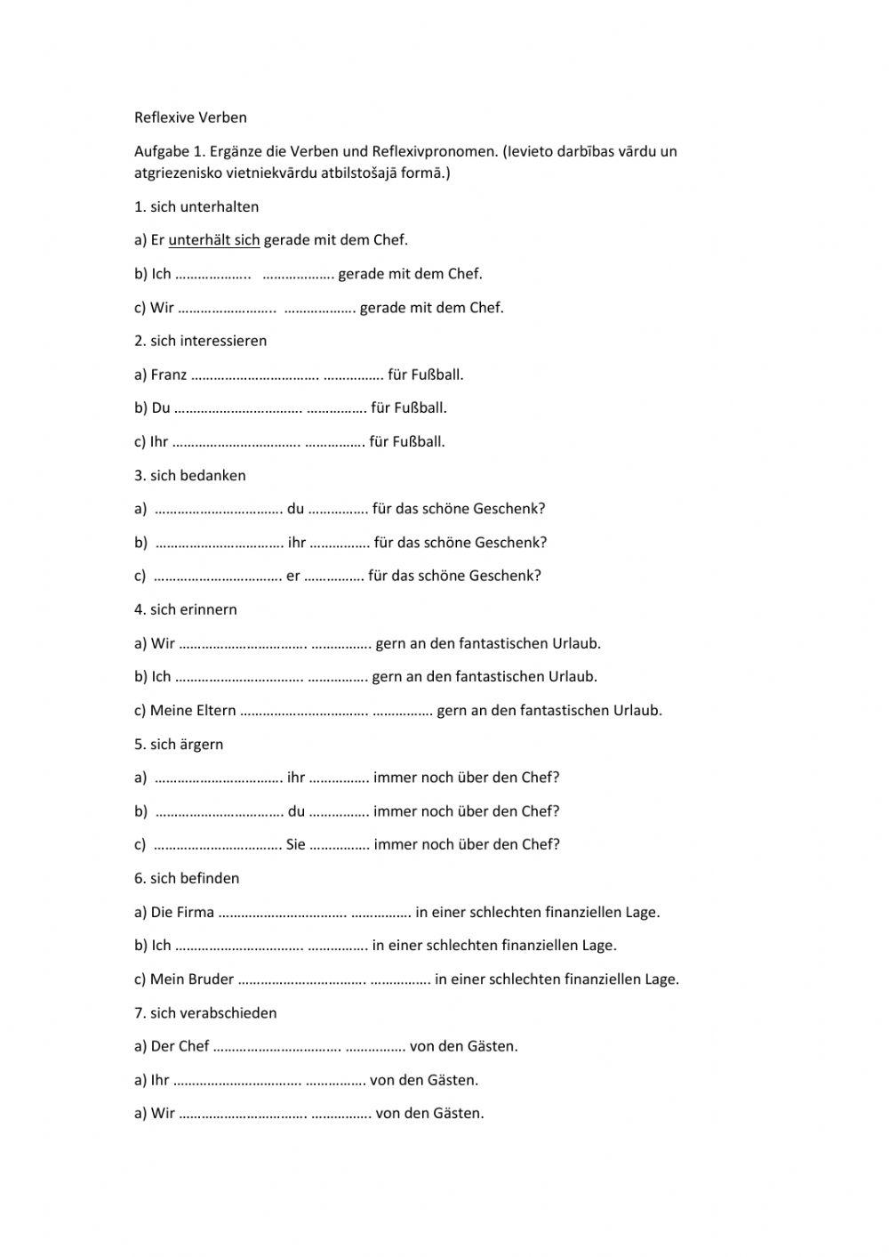 Reflexive Verben Jana Roderte Live Worksheets reflexive-verben-jana-roderte-live-worksheets