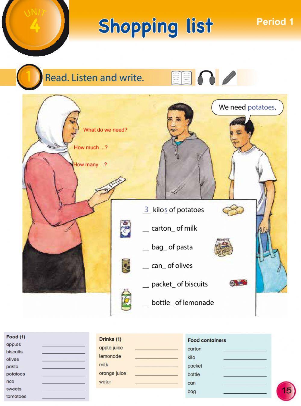 Trainig Sheet 1 Unit 4 P1 T1 G4 Blended Learing Module 1 worksheet | Live Worksheets