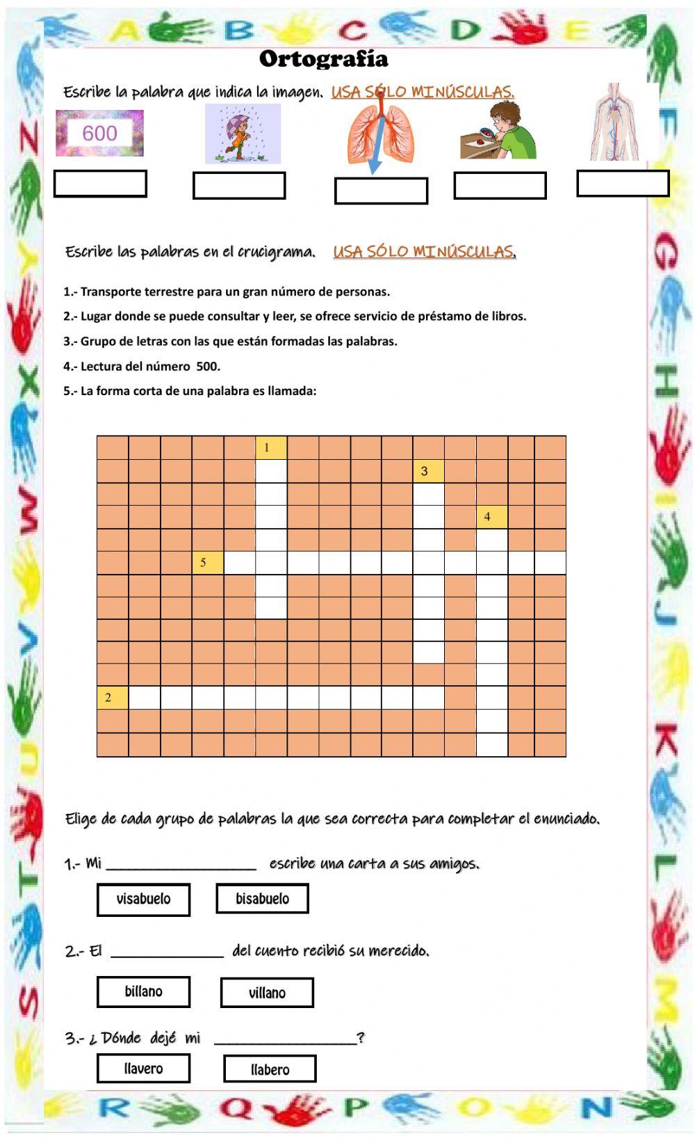Ortografía online exercise for 3o PRIMARIA | Live Worksheets