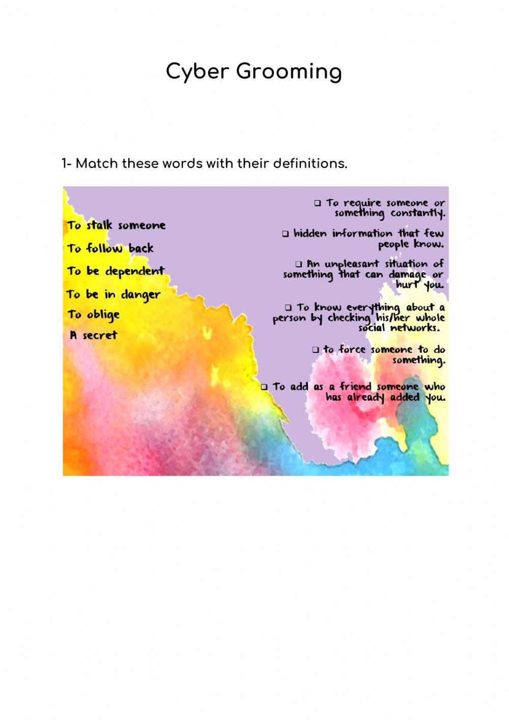 Verbs Grooming worksheet | Live Worksheets