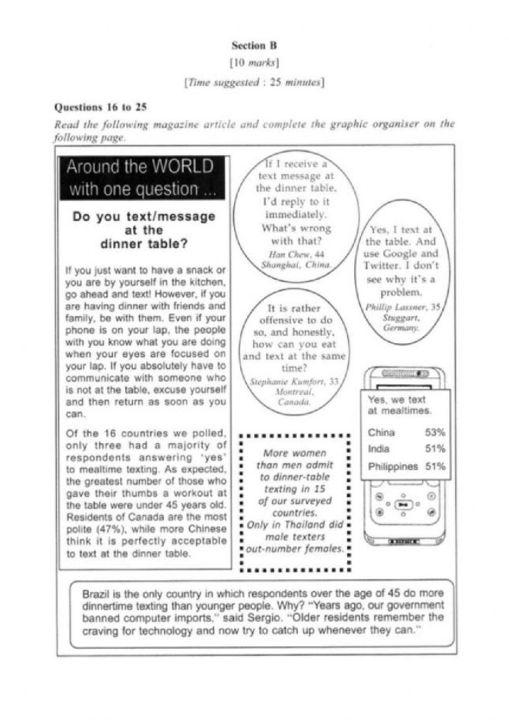 CLOZE TEST - INFORMATION TRANSFER PRACTICE online exercise for | Live ...