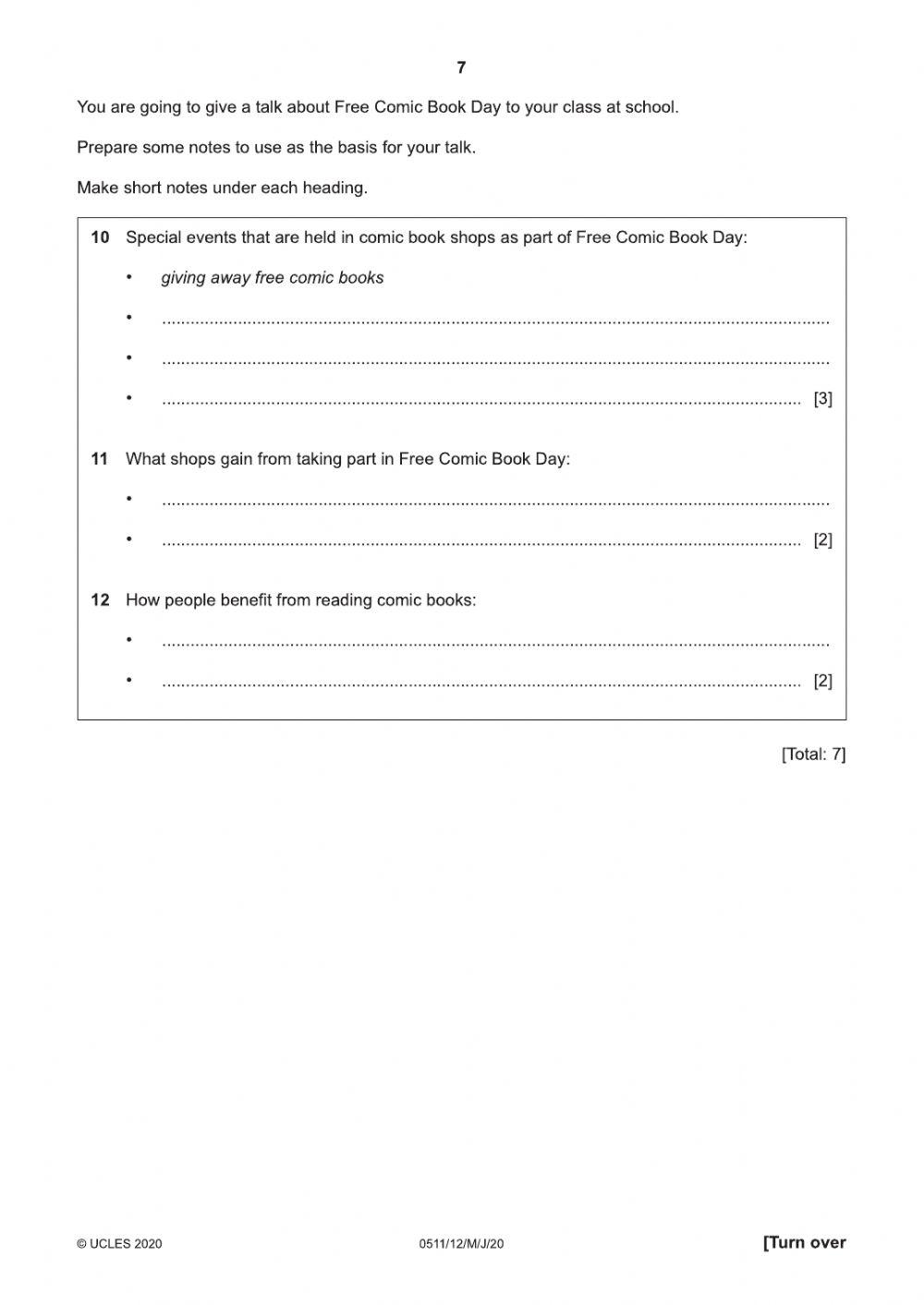 Reading mock exam IGCSE 6184783 | missnataliac