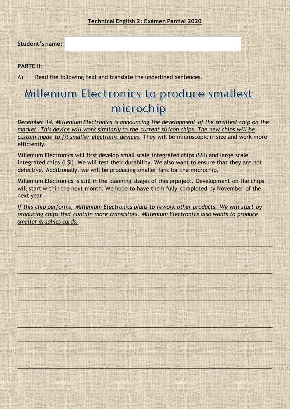 457281 | Technical English 2 Test - Part II | gbustos