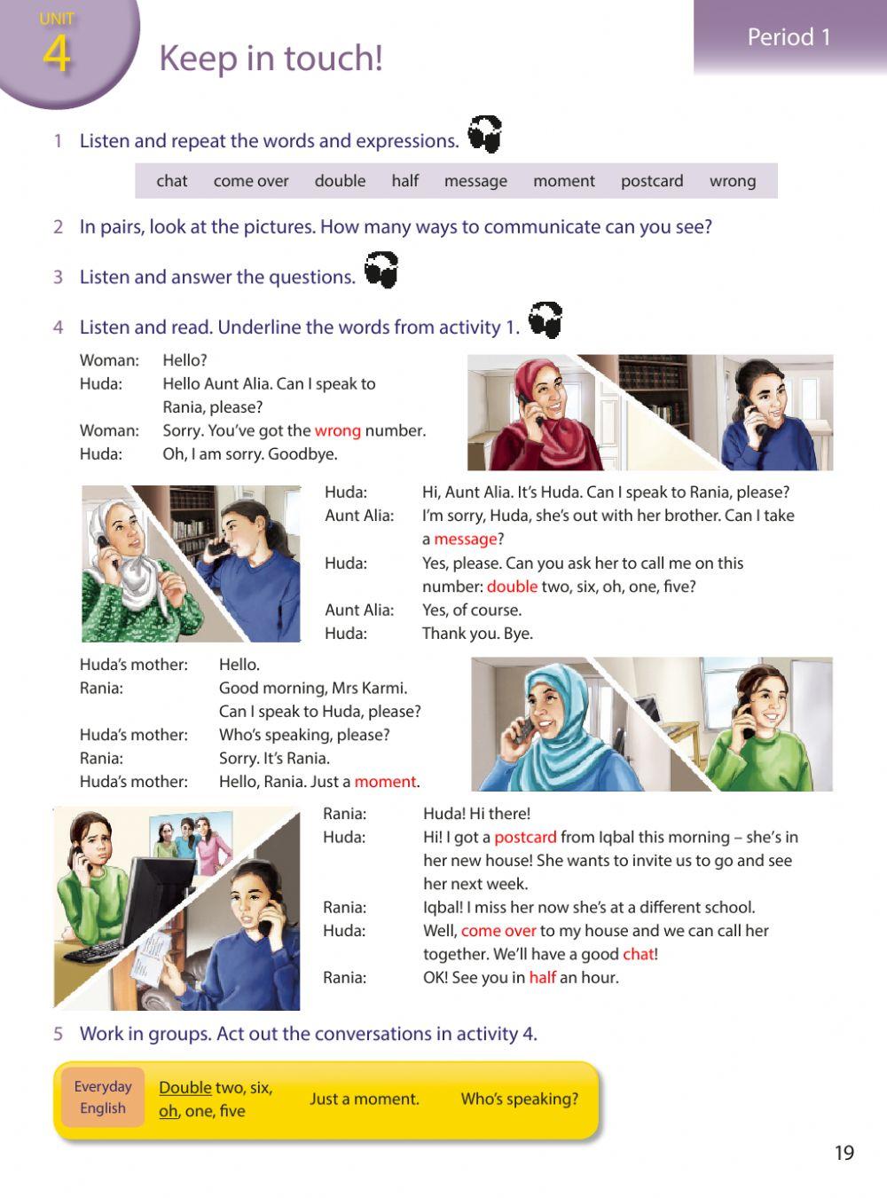 Trainig Sheet 1 Unit 4 P1 T1 G7 Blended Learing Module 1 worksheet | Live Worksheets