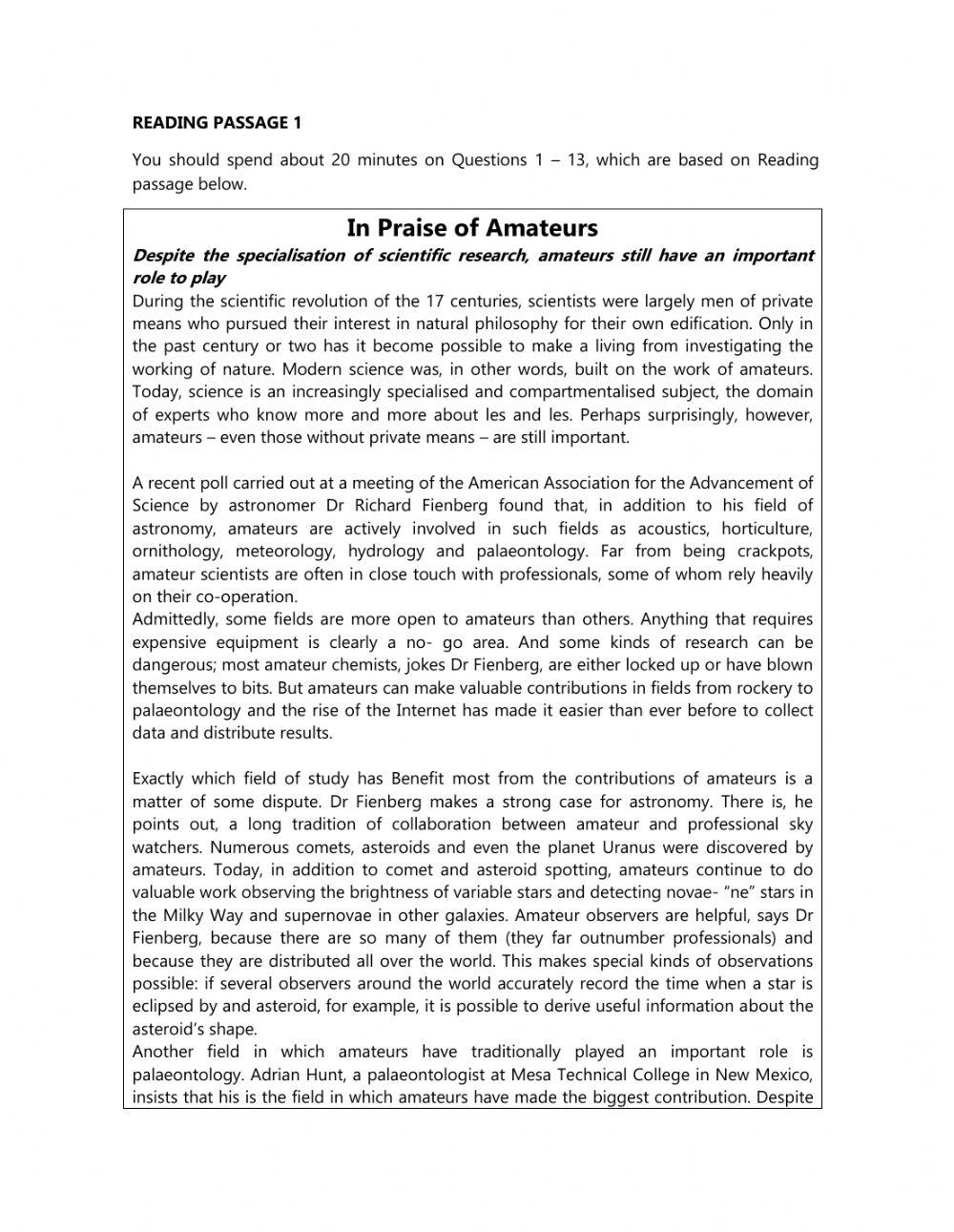 Reading ielts passage 1 6098717 | LEONARDO MICANQUER