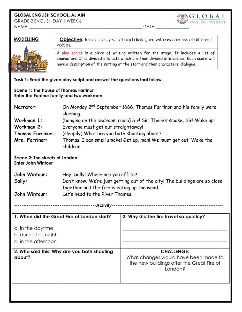 play script example for students