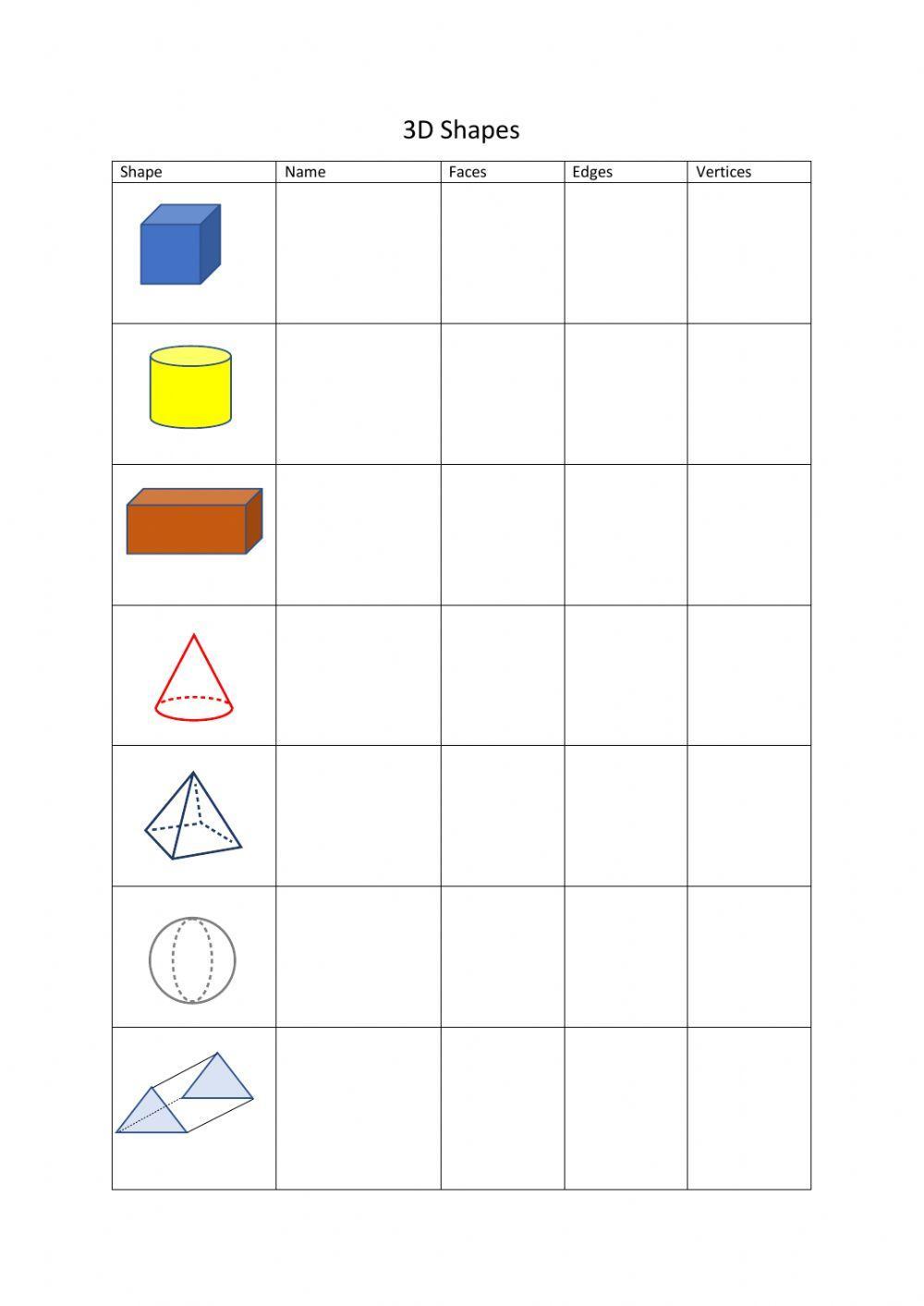 397975 | 3D shapes | Liz Afanasiew | LiveWorksheets