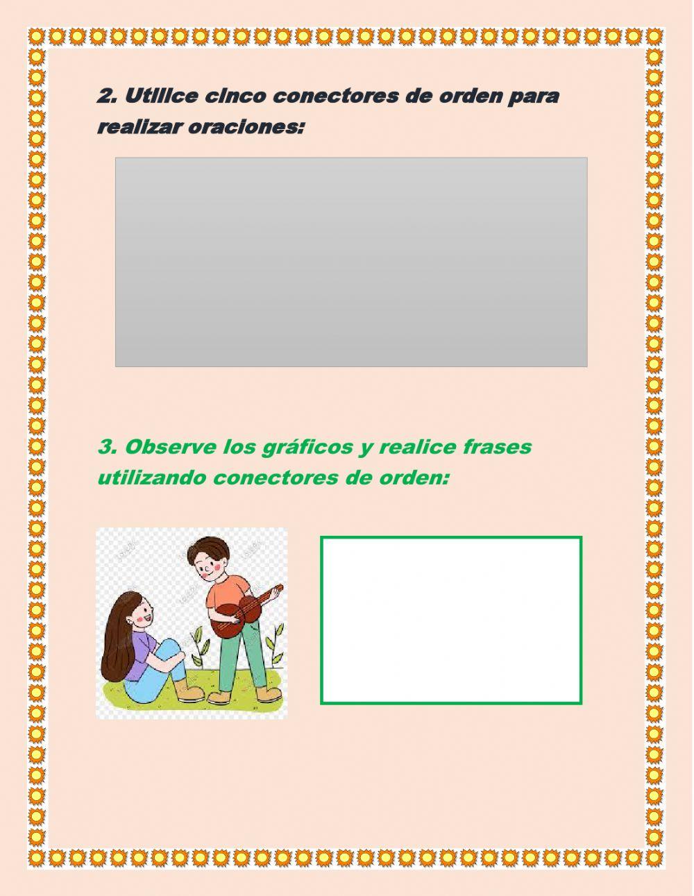 Conectores de O… | Free Interactive Worksheets | 398451
