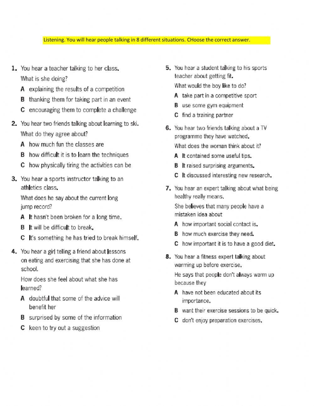 6186154 | FCE COMPLETE FCE TEST UNIT 11 | Anonymous