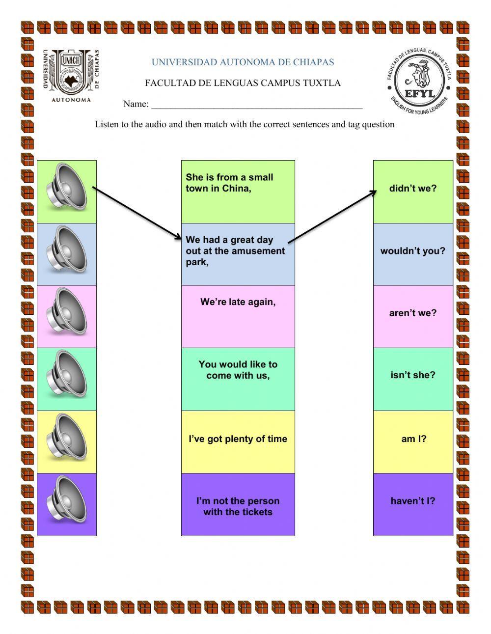 458305 | Tag questions | MaximilianoNg | LiveWorksheets