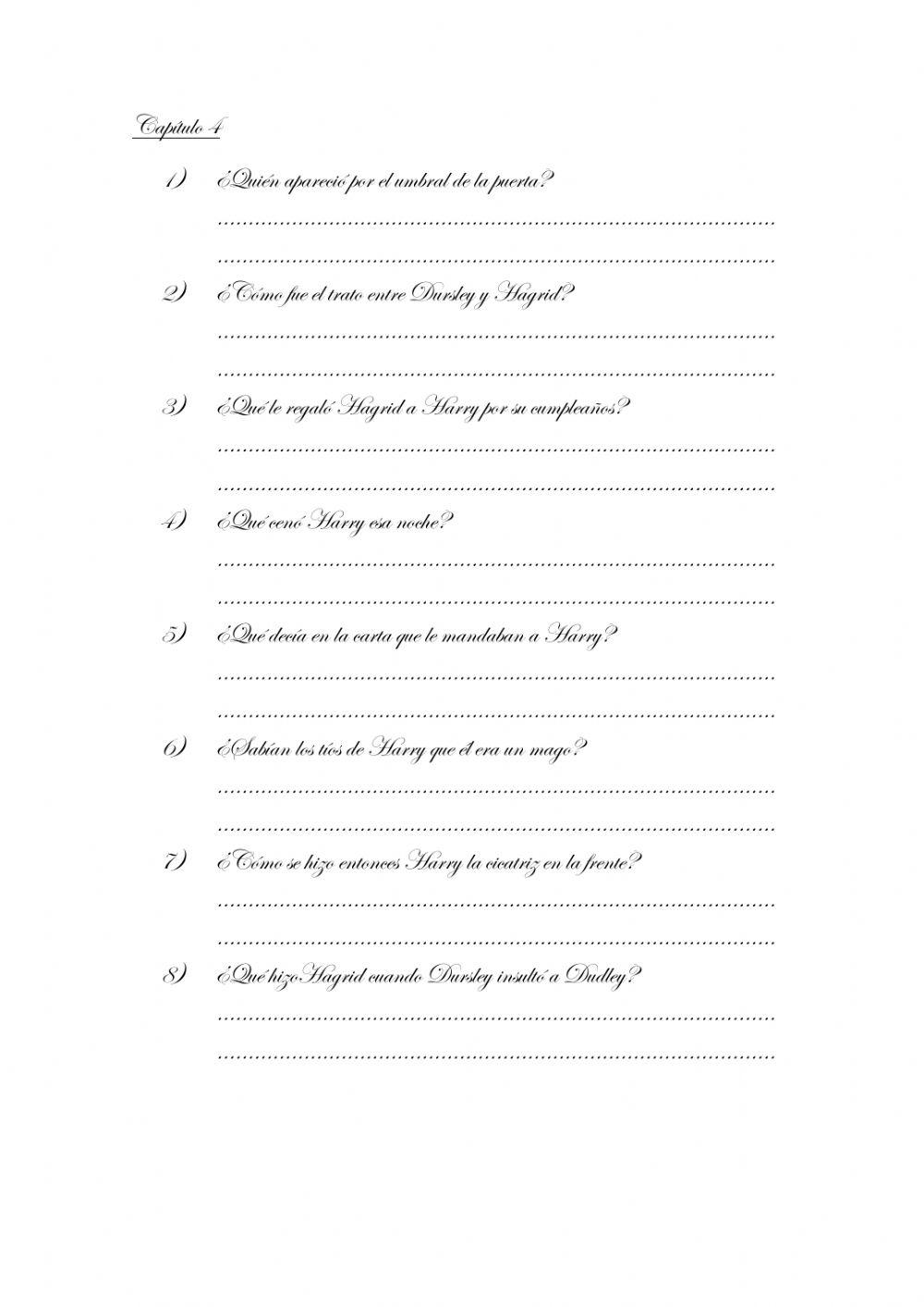 458439 | Capítulos 3 y 4 | Sophie1978 | LiveWorksheets