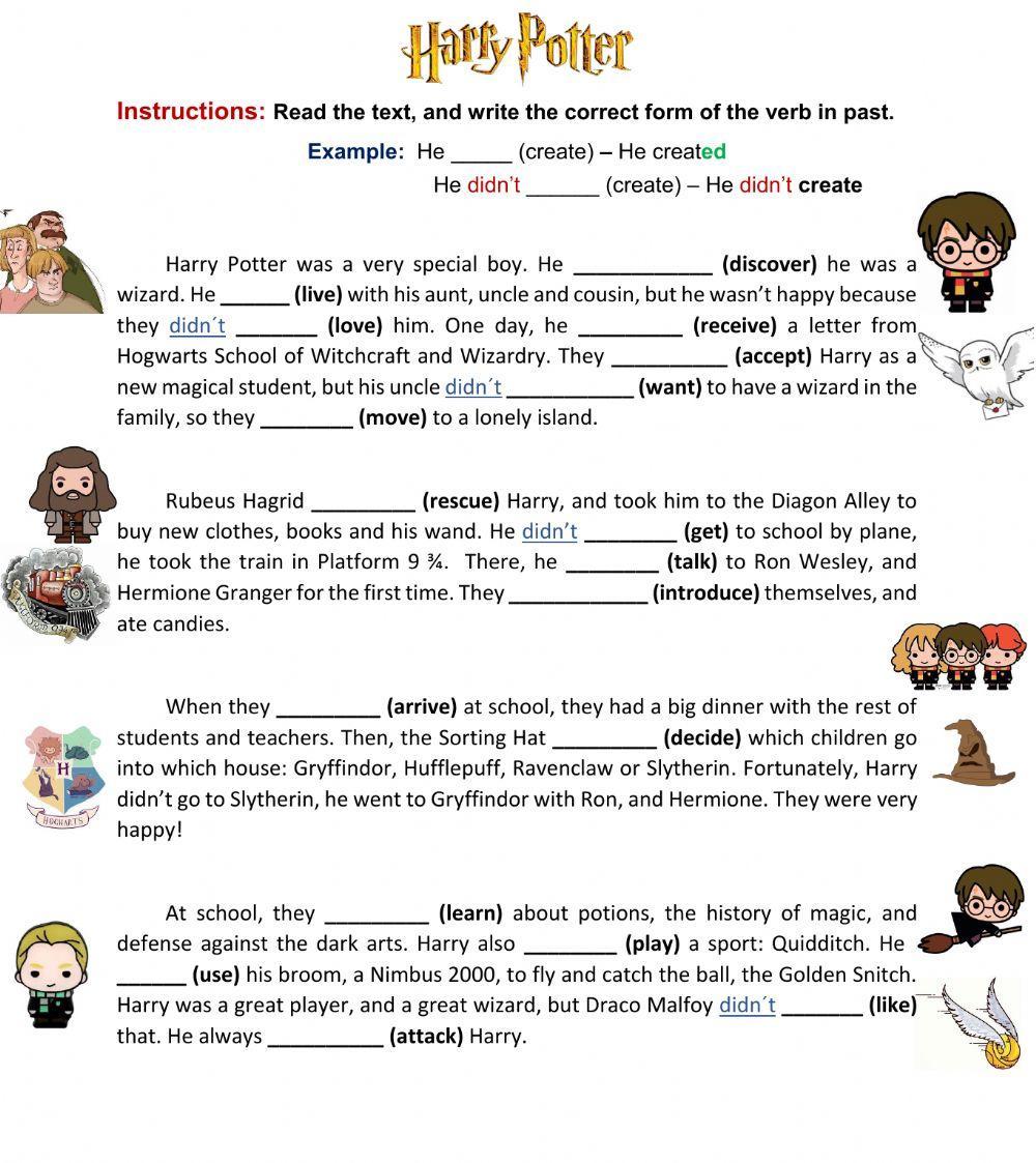 Harry Potter Story Worksheet Live Worksheets harry-potter-story-worksheet-live-worksheets