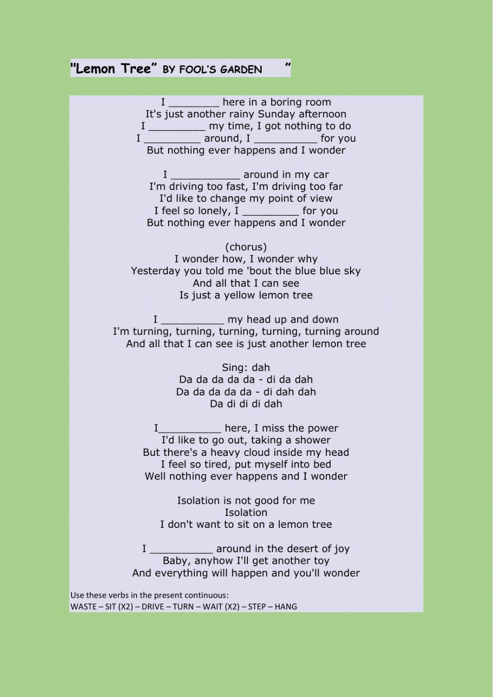 459753 | Song: Lemon tree | Dolores Gorostidi