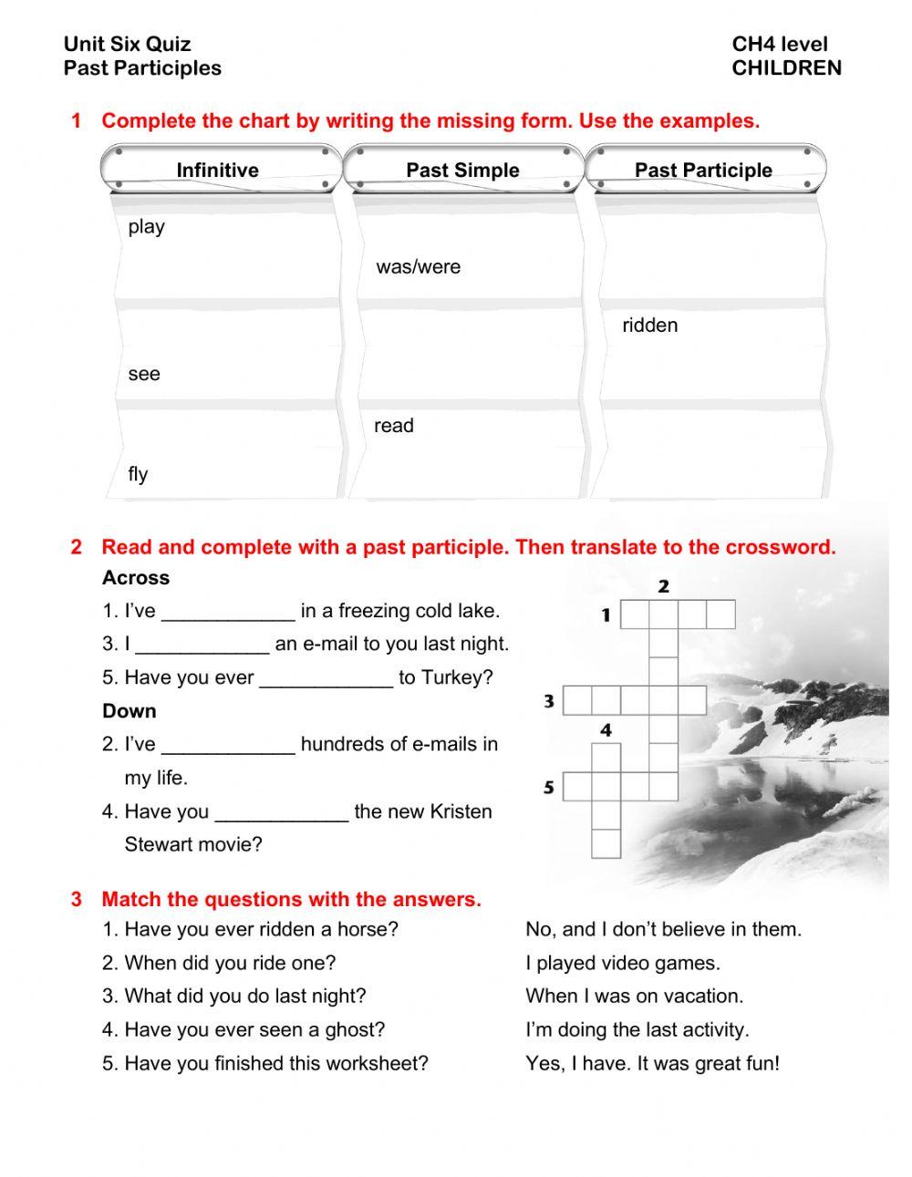 UNIT 6-CH4 leve… | Free Interactive Worksheets | 6188182