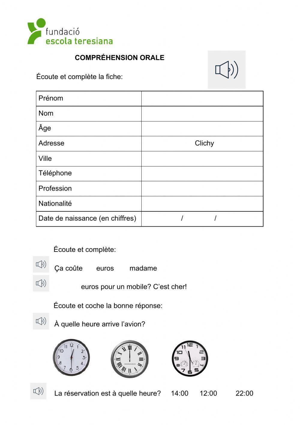 Se présenter et… | Free Interactive Worksheets | 460735