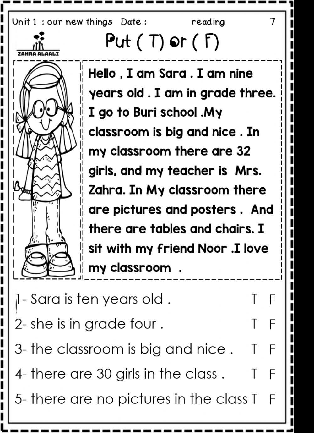 Read online activity | Live Worksheets