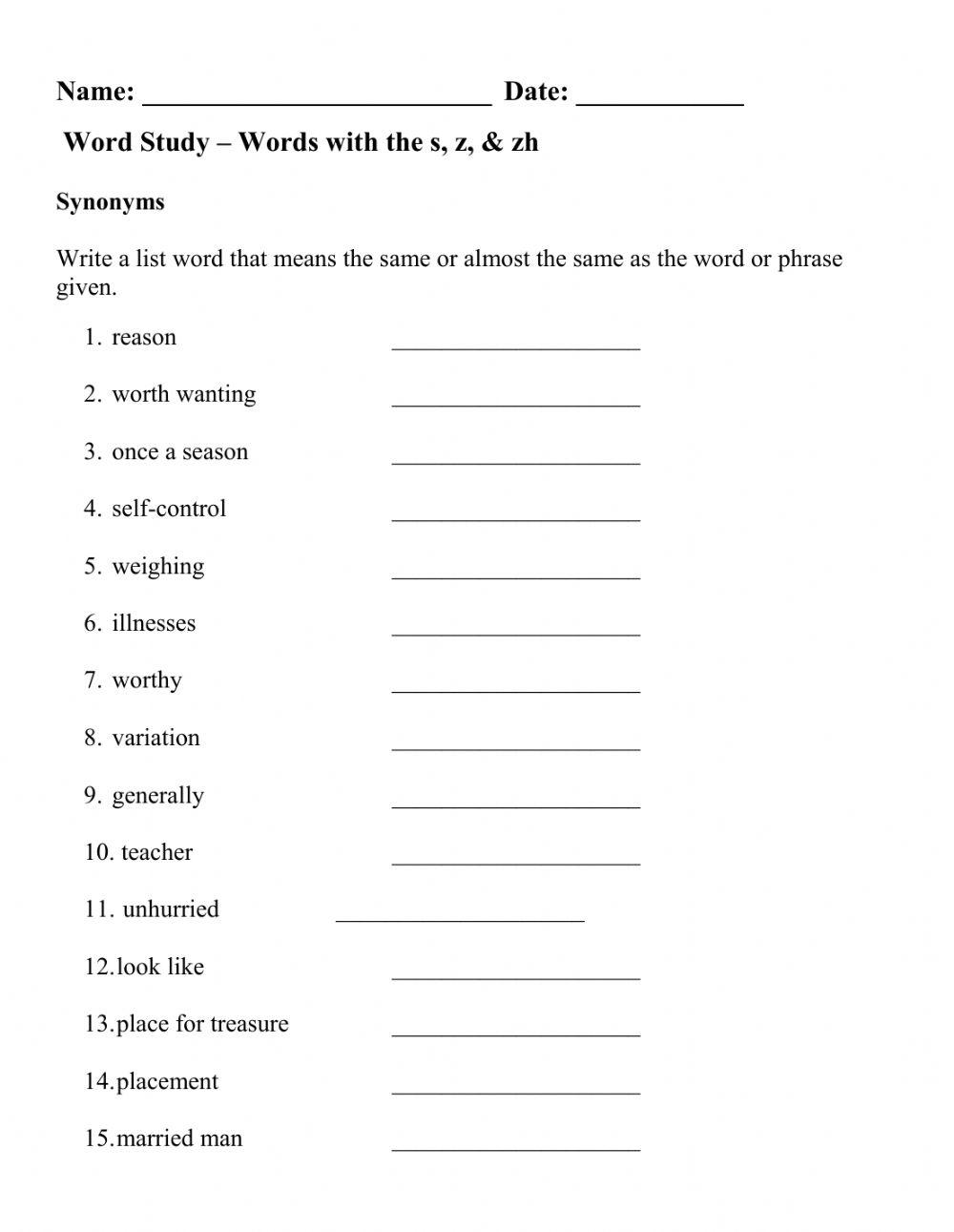 461417 | Sounds of s, z & zh | Chrisanta Sweeting