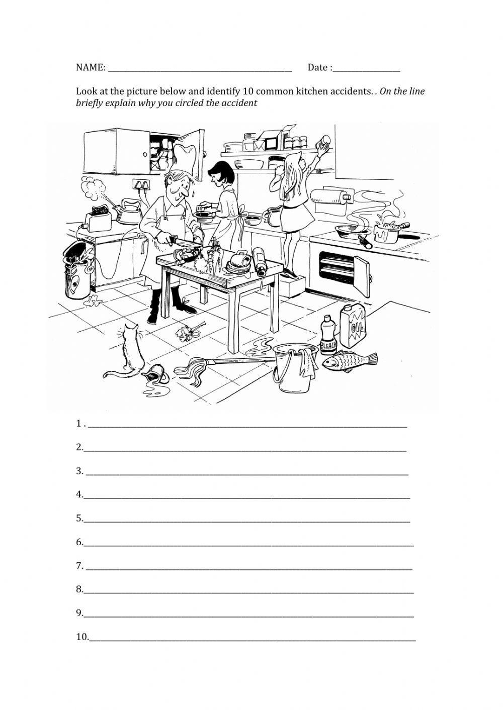 Accidents + Safety online exercise for | Live Worksheets