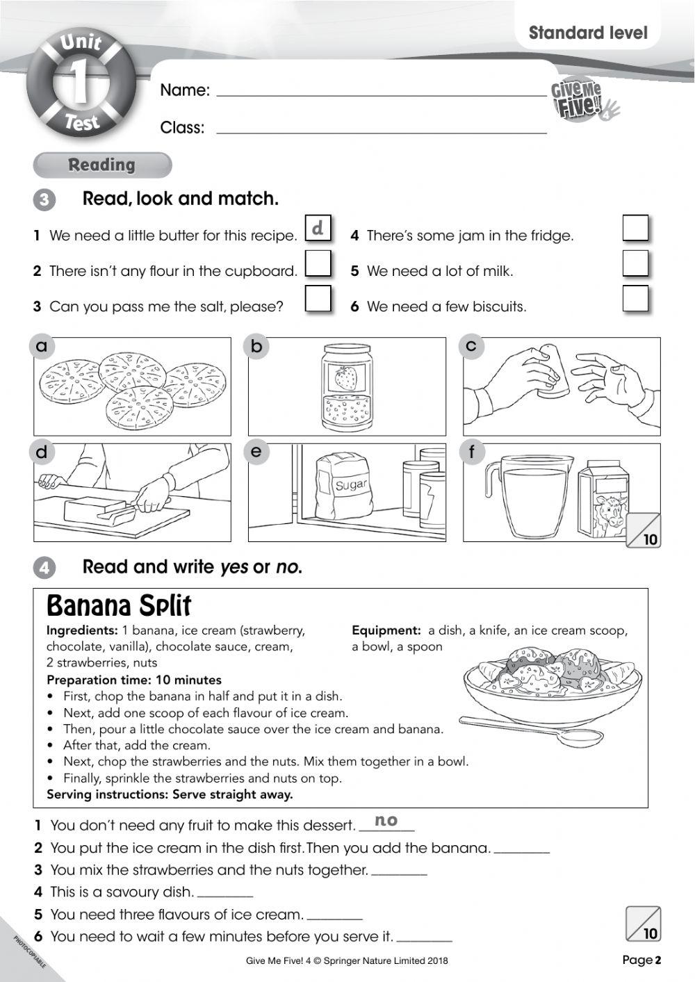 Give me five 4 unit1 online exercise for | Live Worksheets