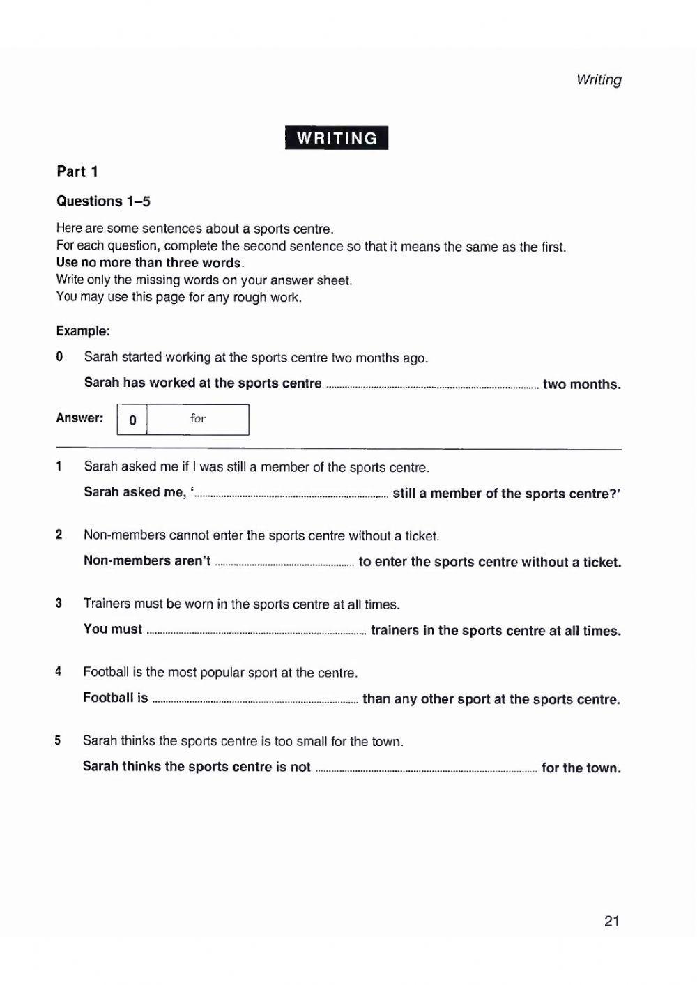 PET 2020 : TEST 1 (WRITING PART 1 - LISTENING PART 1-2-3-4 ) 8TH CE ...