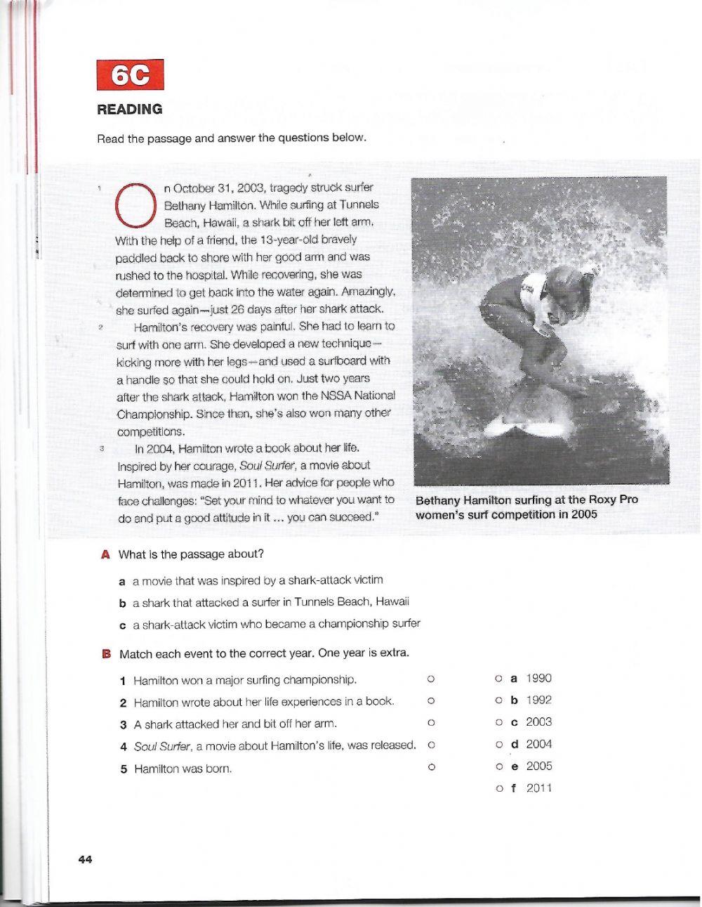 103 workbook unit 6 online exercise for | Live Worksheets