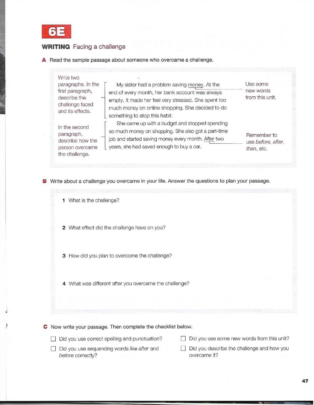 103 workbook unit 6 online exercise for | Live Worksheets