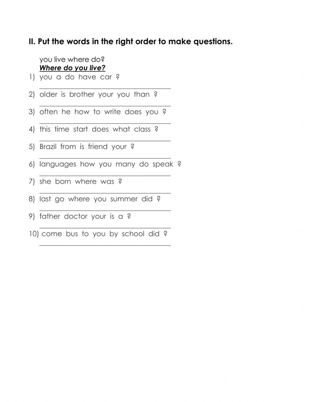 Level 2 File 1 Grammar & Vocabulary Practice 400585