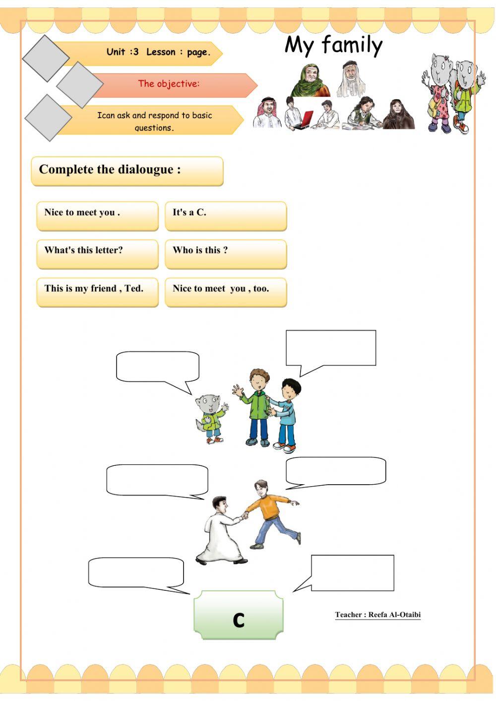 Talk time worksheet | Live Worksheets