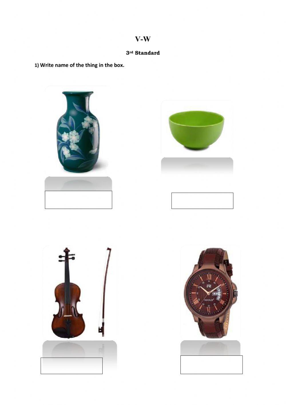 V-w worksheet | Live Worksheets