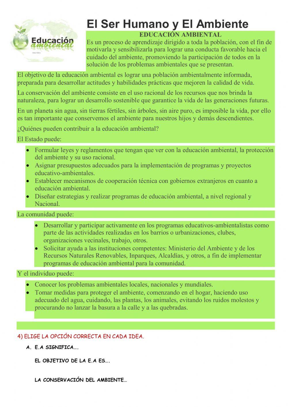 E.A conceptos básicos online exercise for | Live Worksheets E.A conceptos básicos online exercise for | Live Worksheets