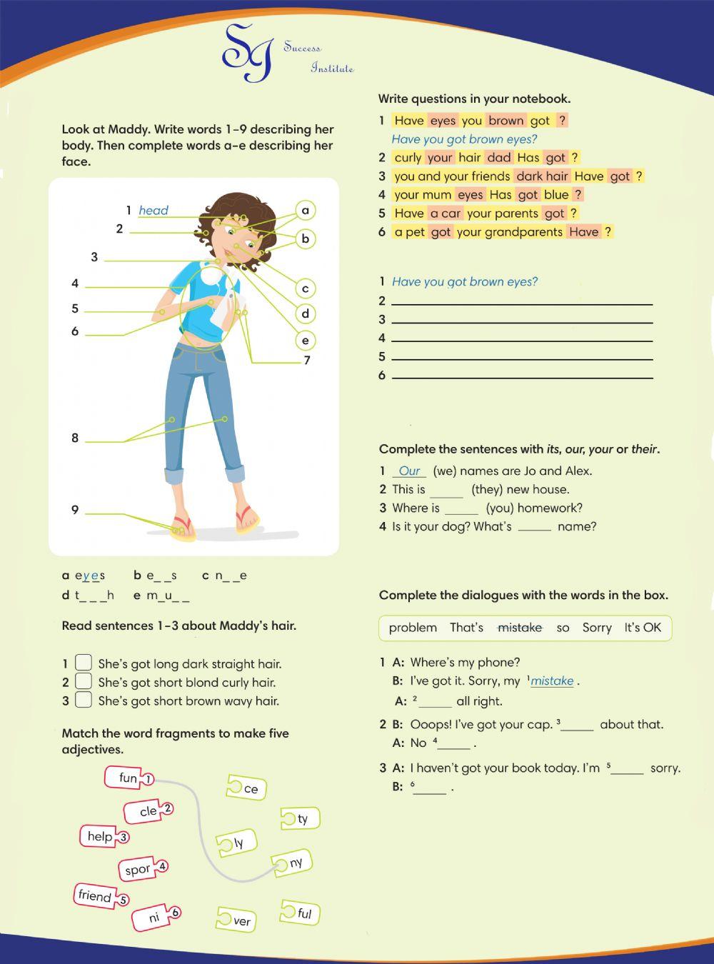 Language Revision exercise | Live Worksheets