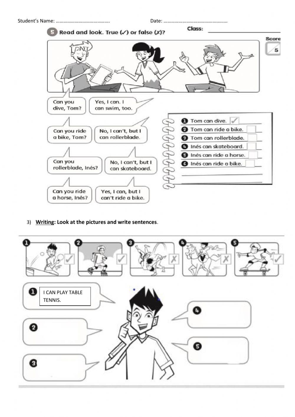 TIGER TIME 3 UNIT 3 worksheet | Live Worksheets