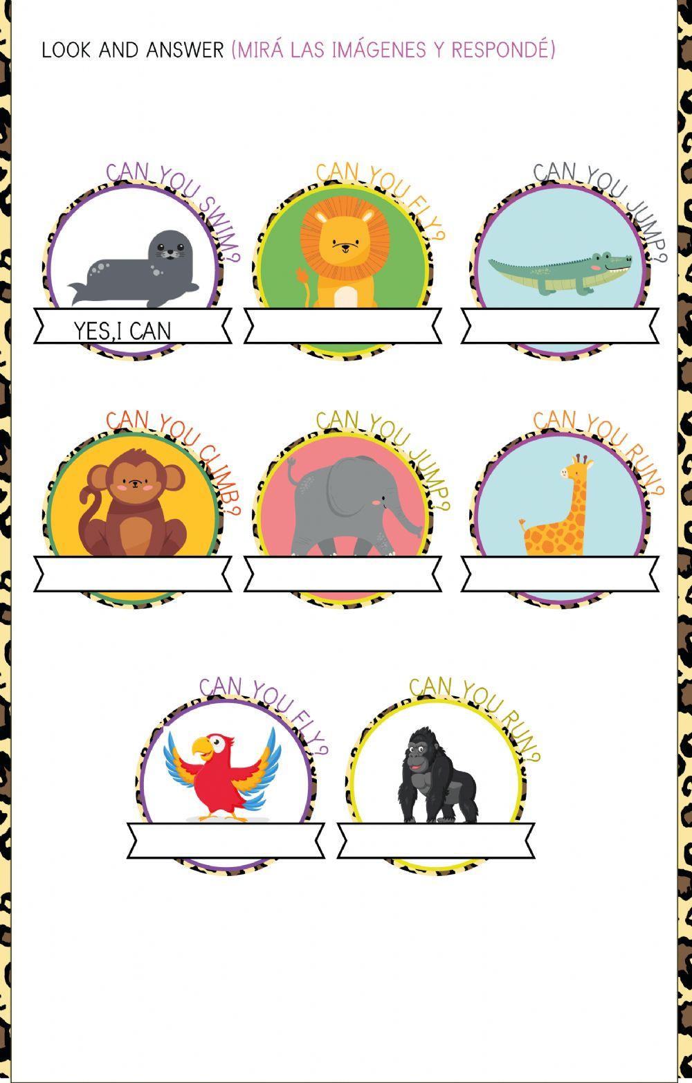 Animals online exercise for grade 4 elemental | Live Worksheets