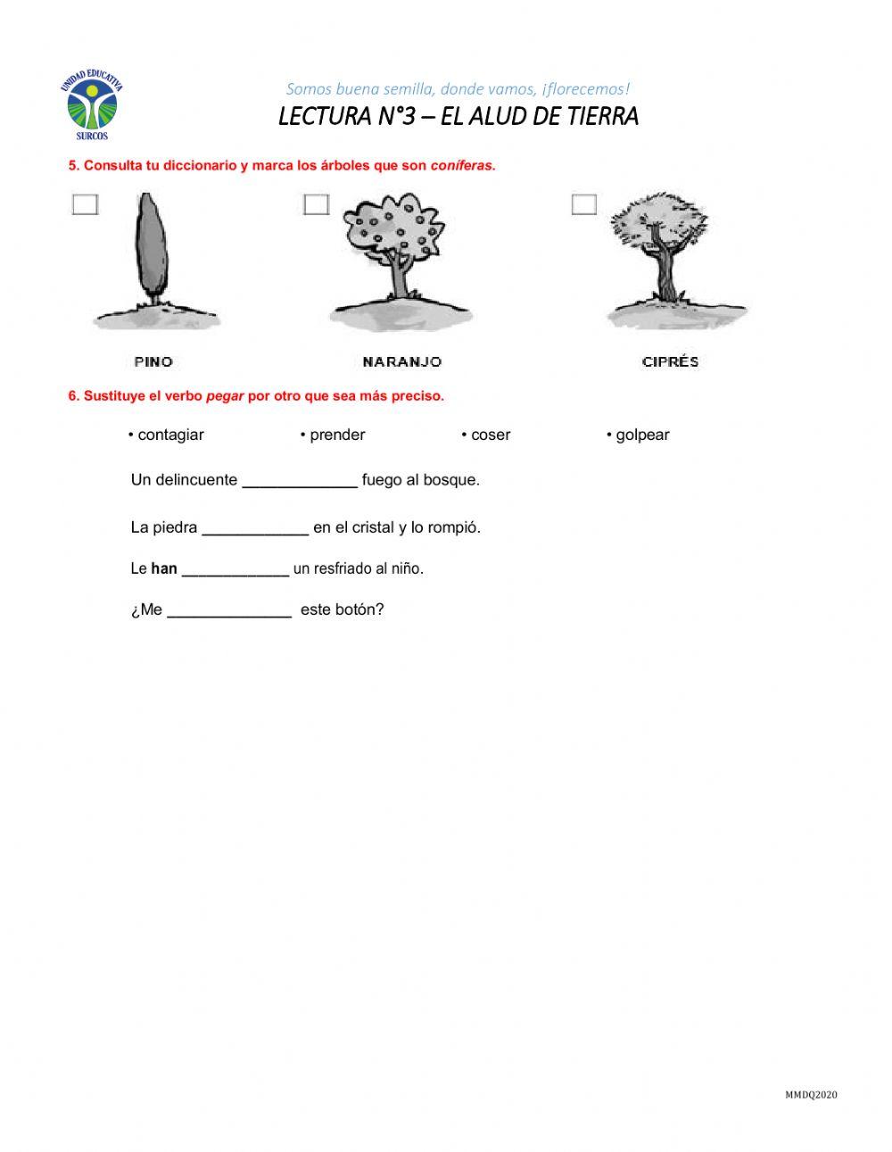 FICHA - EL ALUD… | Free Interactive Worksheets | 6108253