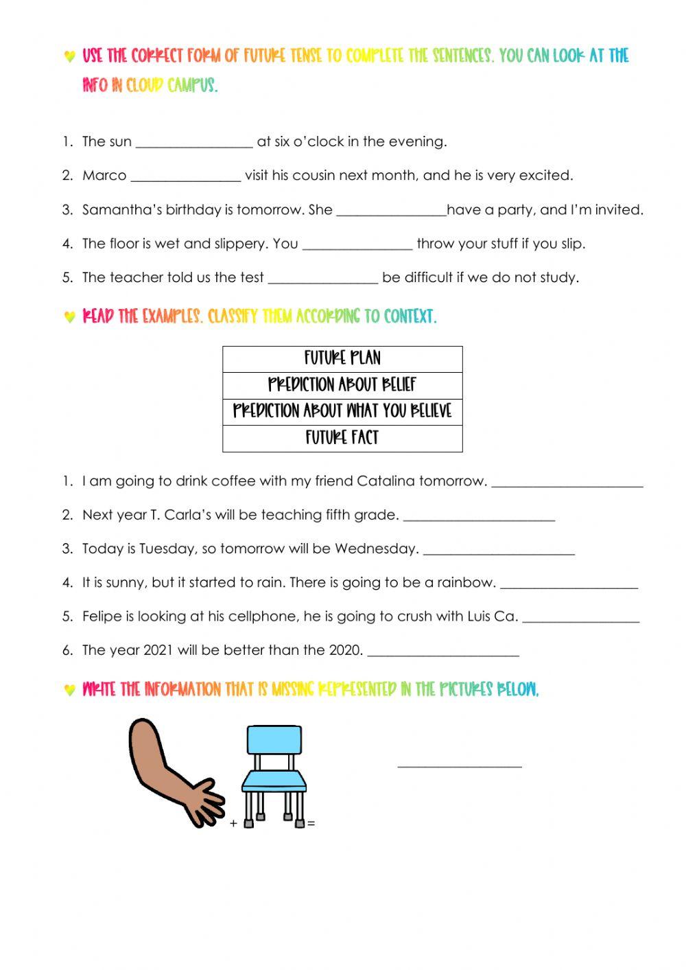 III Test general Practice worksheet | Live Worksheets