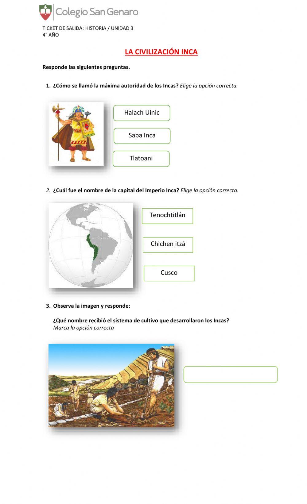403016 | Los Incas 2 | 4B_SanGenaro | LiveWorksheets