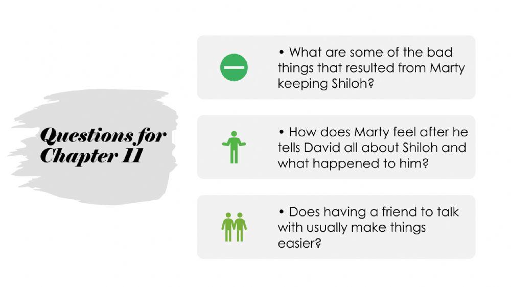 Shiloh - Chapter 11 worksheet | Live Worksheets